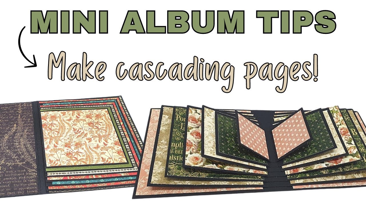 Mini Album Tip 3: Cascading Album Pages - YouTube