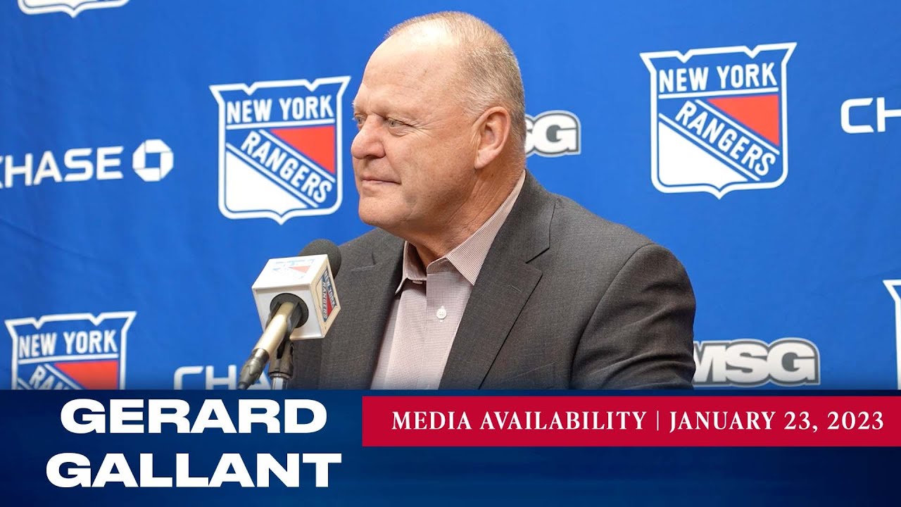 New York Rangers: Gerard Gallant Postgame Media Availability | Jan. 23 ...