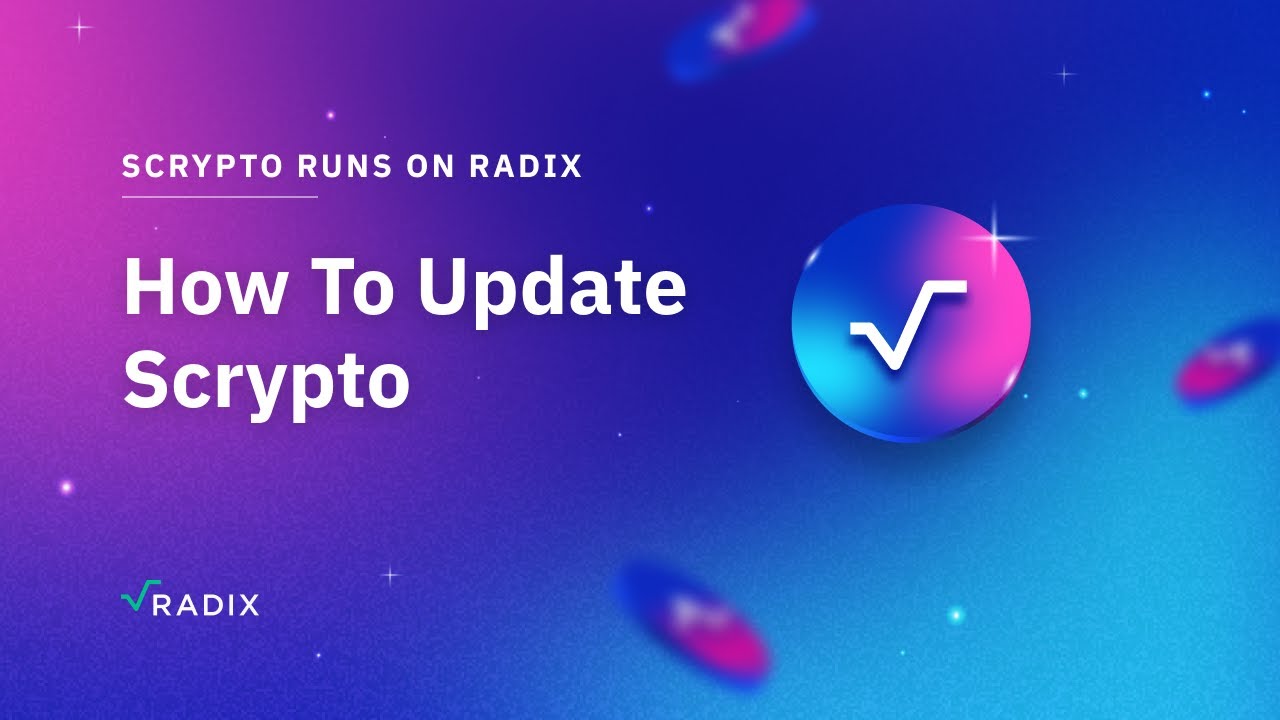 How to Update Scrypto - YouTube