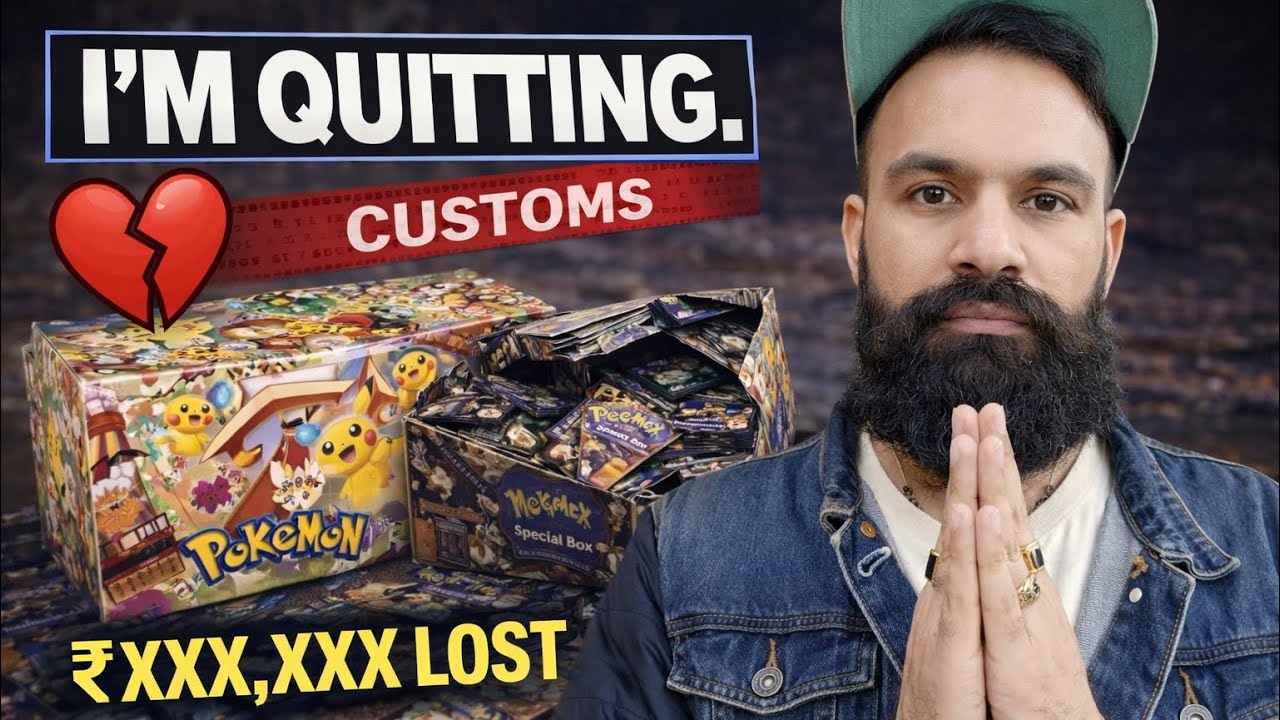 I’m Quitting Pokémon Cards… Customs Destroyed Everything 💔 - YouTube