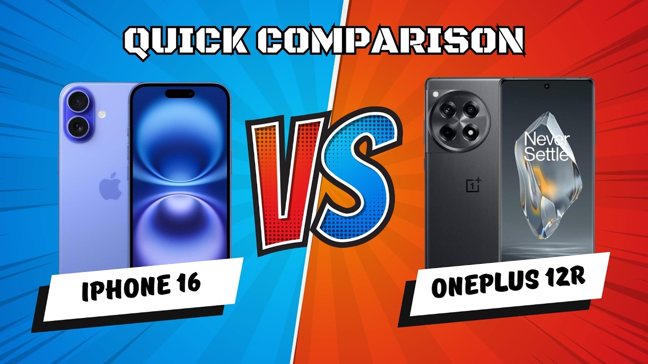 iPhone 16 vs OnePlus 12R: Comparing 5 Top Features - YouTube