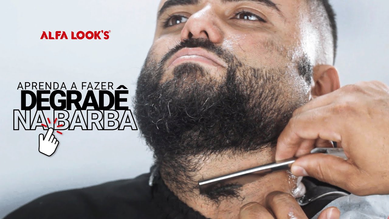 Degradê na Barba - Aprenda a Fazer Barba com Fade - Aula Completa para ...