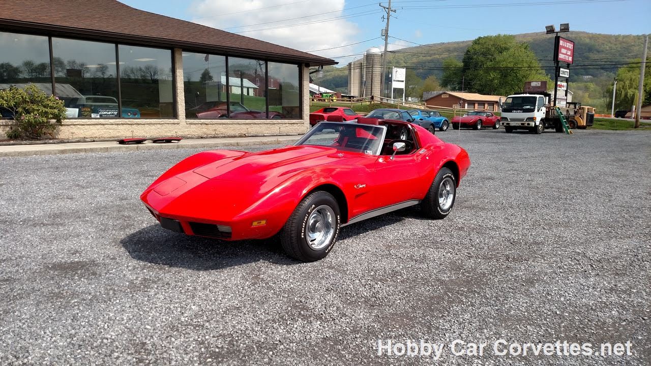 1974 Red Red Corvette Hot Rod Fuel Injection For Sale!! - YouTube