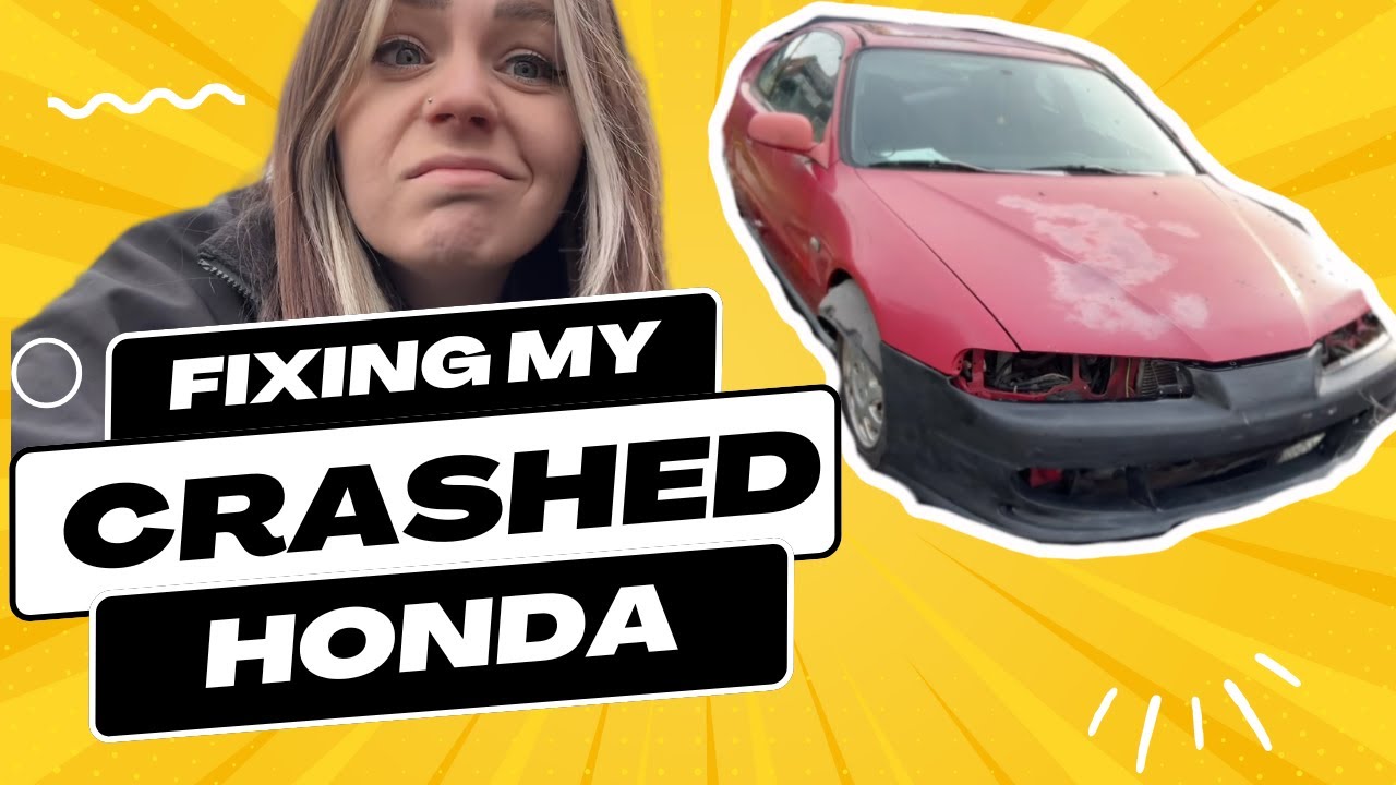 Fixing the damage on my crashed Honda! - YouTube