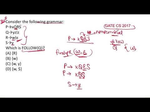 Compiler Design PYQ Gate CS 2017 - YouTube
