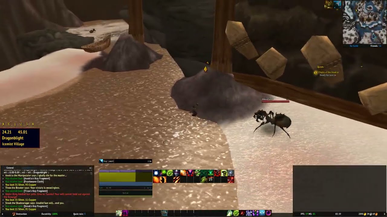 Chains of the Anub'ar WoW Quest - YouTube