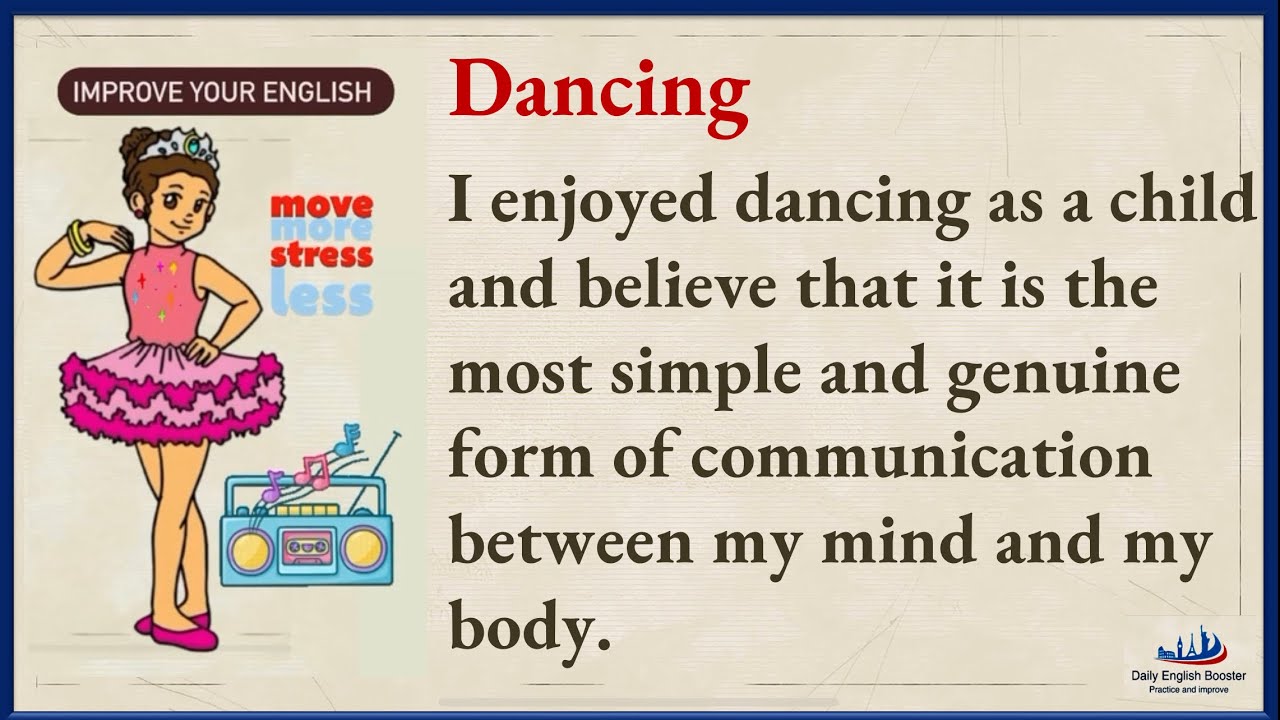 english language learning | listen and practice | Dancing | session 132 ...