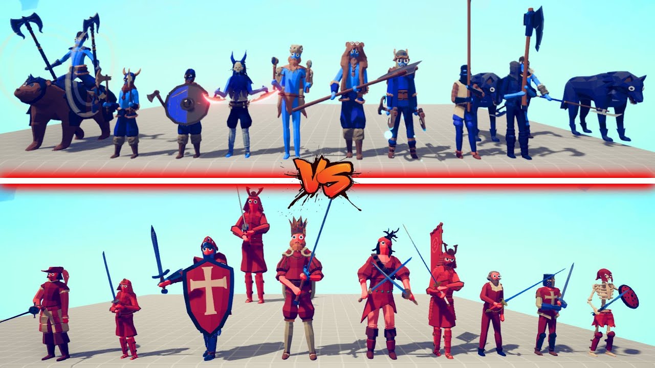 AXE TEAM vs SWORD TEAM | TABS - Totally Accurate Battle Simulator - YouTube