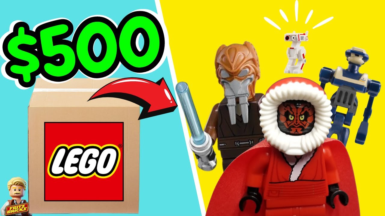 $500 LEGO Minifigures UNBOXING (100+ Star Wars Figs) - YouTube
