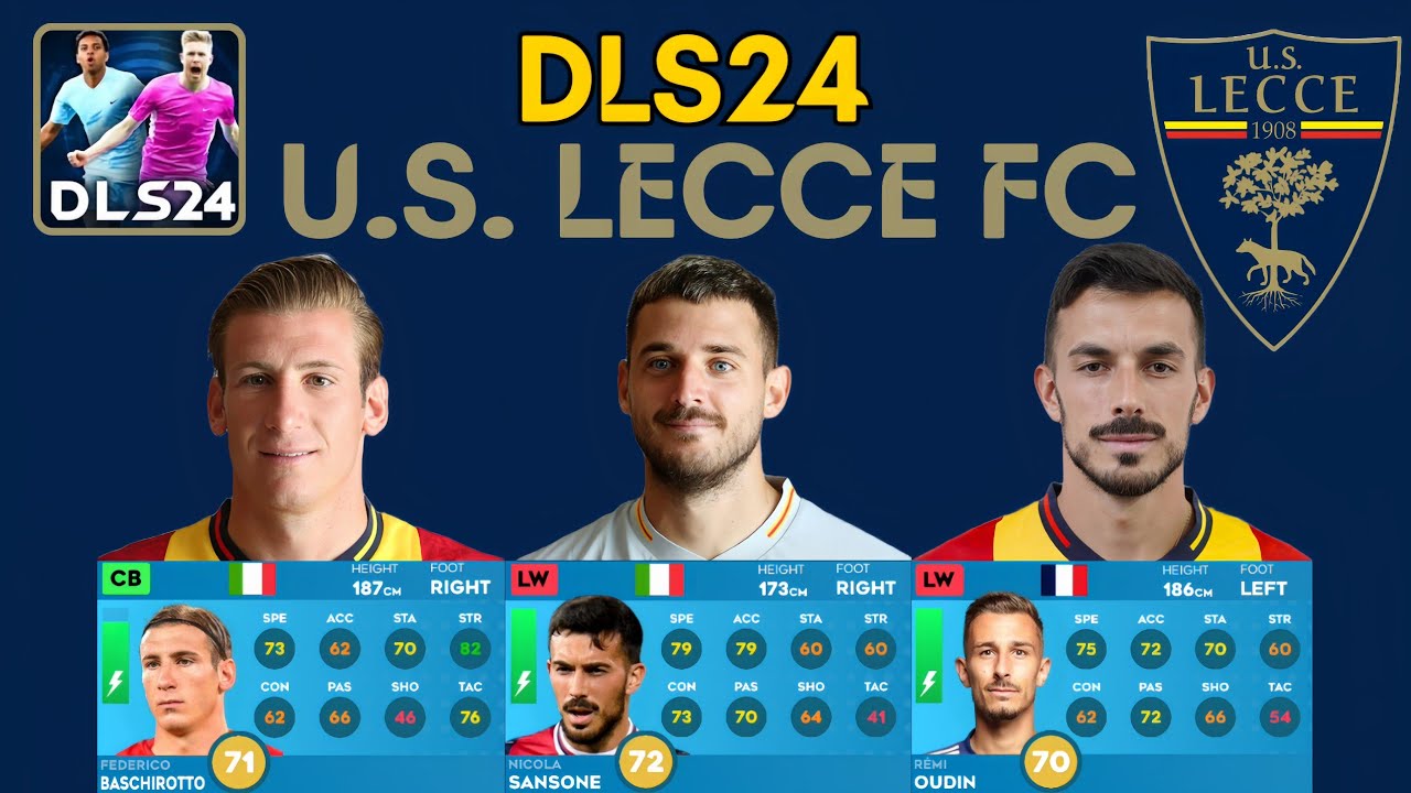 DLS24 LECCE FC PLAYER RATINGS| US LECCE DLS24 | DLS24 LECCE FC| LECCE ...