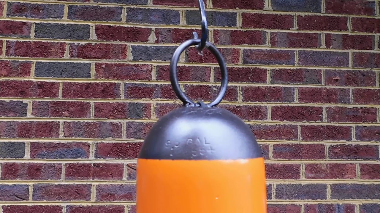 Black and Orange small oxygen tank bell - YouTube
