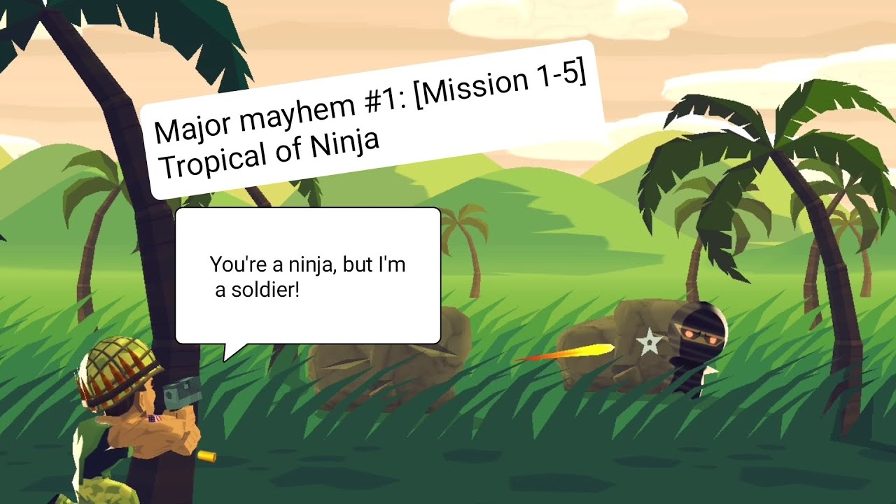 Major mayhem #1: [Mission 1-5] Tropical of Ninjas - YouTube