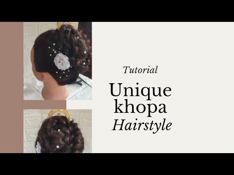 unique khopa hairstyle || खोपा hairstyle || maharashtrian khopa ...