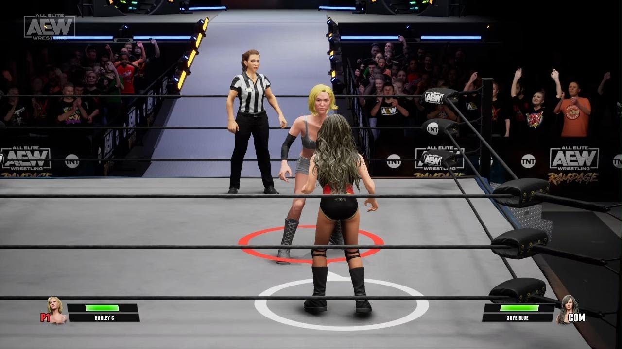 AEW: Fight Forever Harley Cameron vs Skye Blue - YouTube
