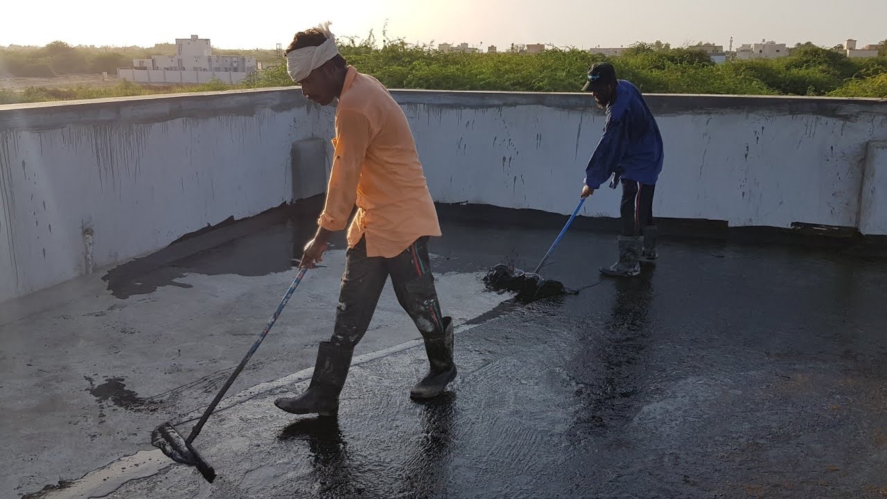 The Roof Primer painting before water proofing crop - YouTube