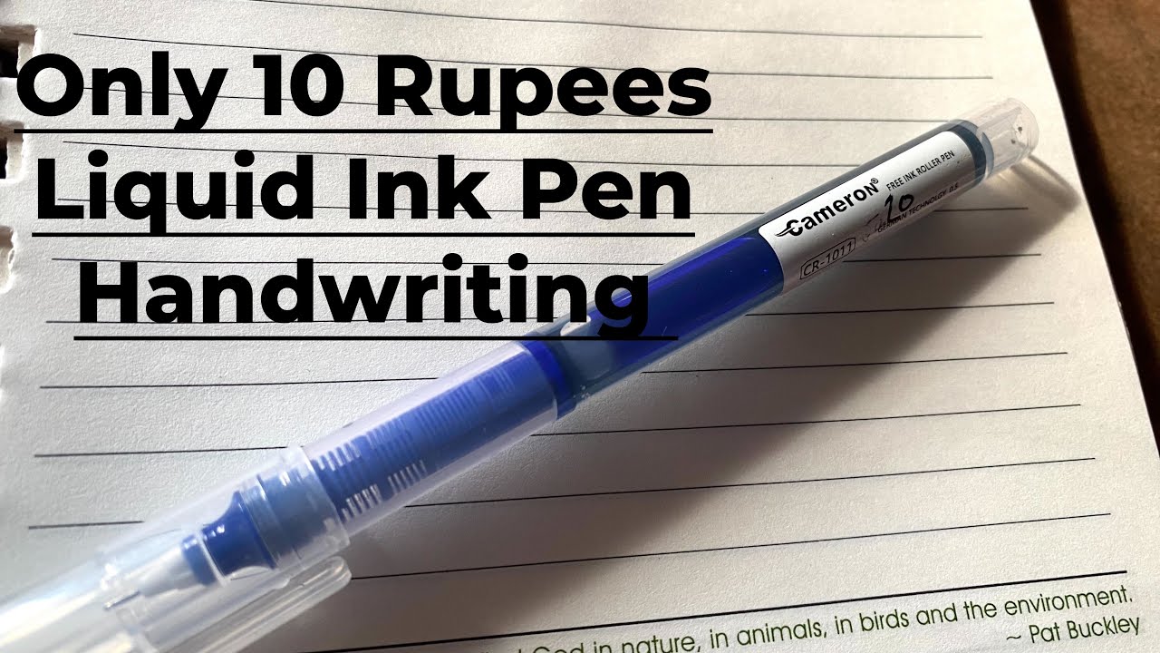 Liquid Gel Pen Handwriting worth 10 Rupees | Amazing Experience ...
