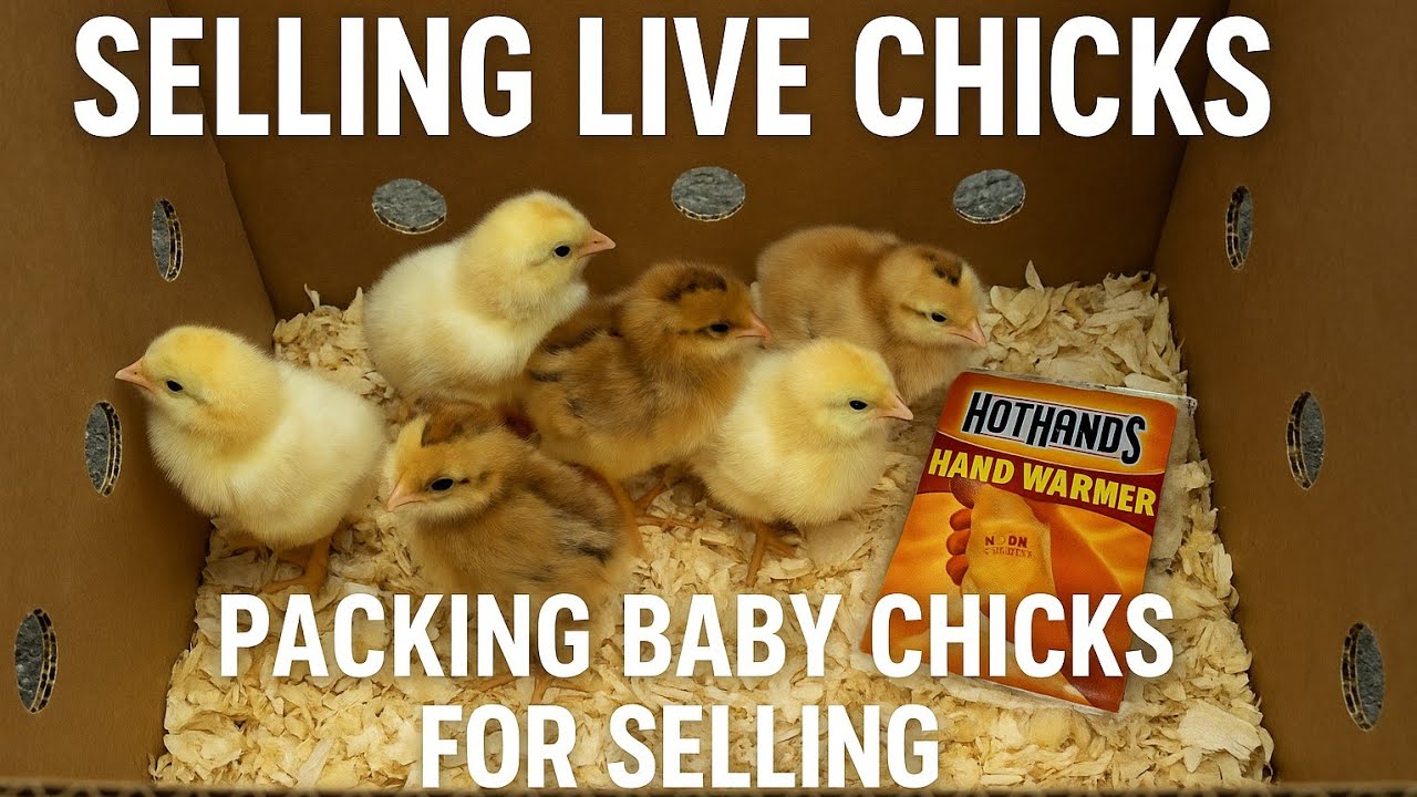 Selling Live Chicks - Packing Baby Chicks For Selling - YouTube