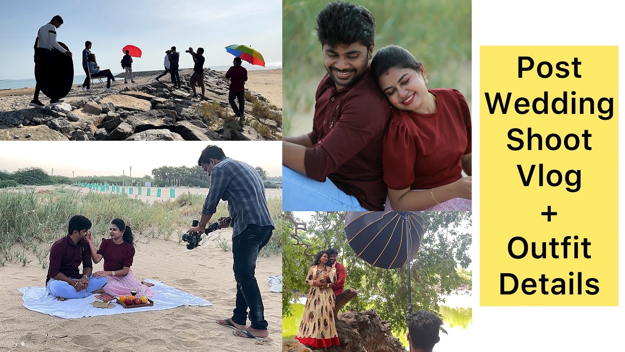 Post wedding shoot vlog | Outfit details of post wedding shoot | post ...