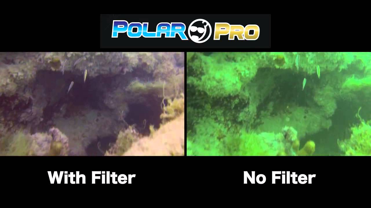 GoPro Hero3 Red Filter Comparison Polar Pro Red Filter - YouTube
