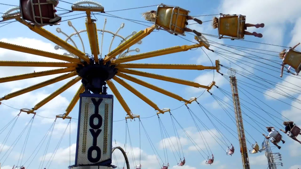 🎠🪀Yo-Yo & Mega Drop Rides at 2012 Walworth County Fair - YouTube