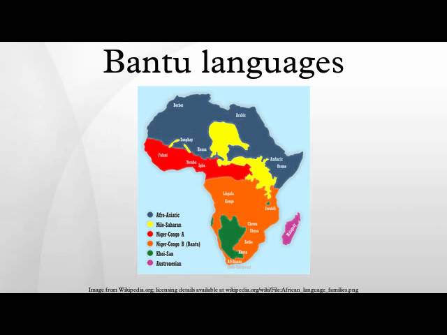 Bantu Language Tree