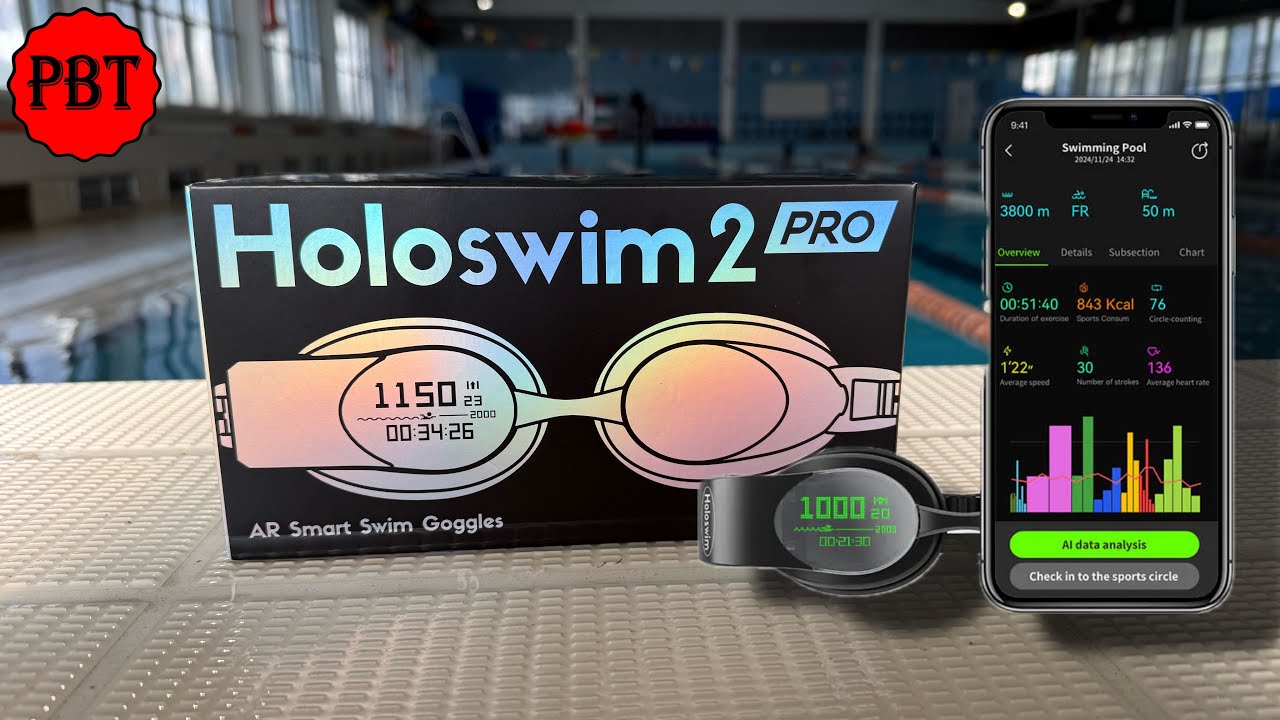 Review Gafas de natación Inteligente Holoswim 2 Pro - YouTube