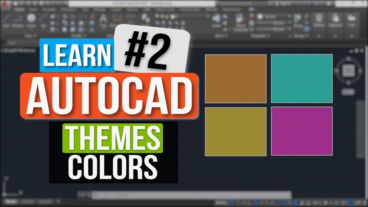 How To Change Color Of Working Area || Theme || Learn AutoCAD in Hindi ...