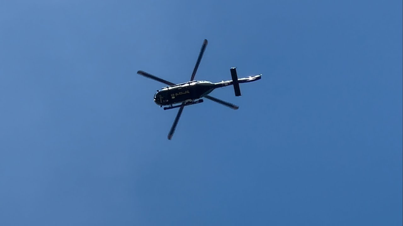 NPAS Eurocopter EC135 [G-POLH] flying over my house - YouTube
