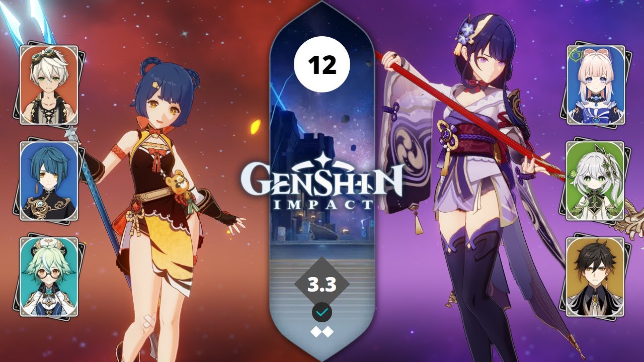 National Team & Raiden Hyperbloom | Genshin Impact 3.3 Spiral Abyss ...