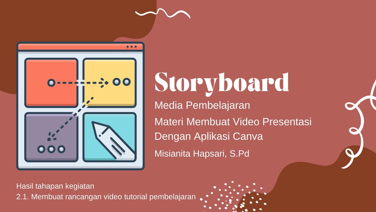 Storyboard part1 media pembelajaran - Materi Membuat Video Presentasi Dengan Aplikasi Canva ...