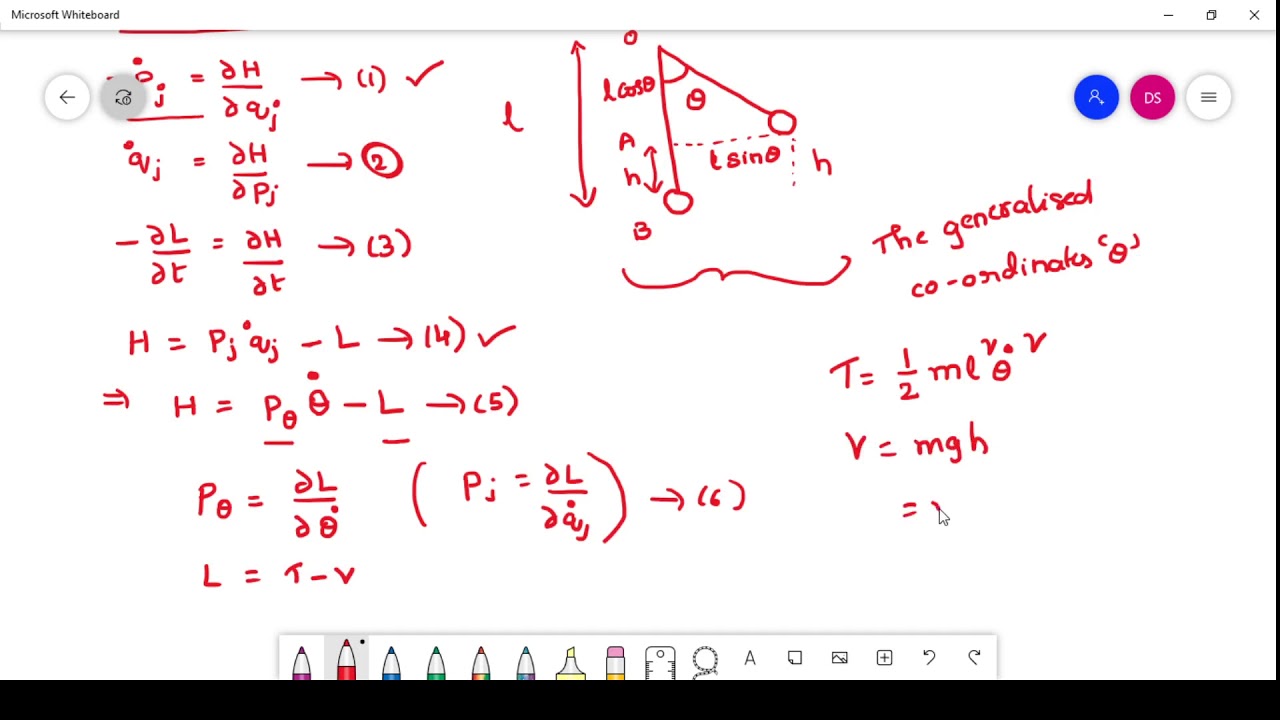 Equation Of Motion Of Simple Pendulum Using Hamilton s Equation Of equation-of-motion-of-simple-pendulum-using-hamilton-s-equation-of