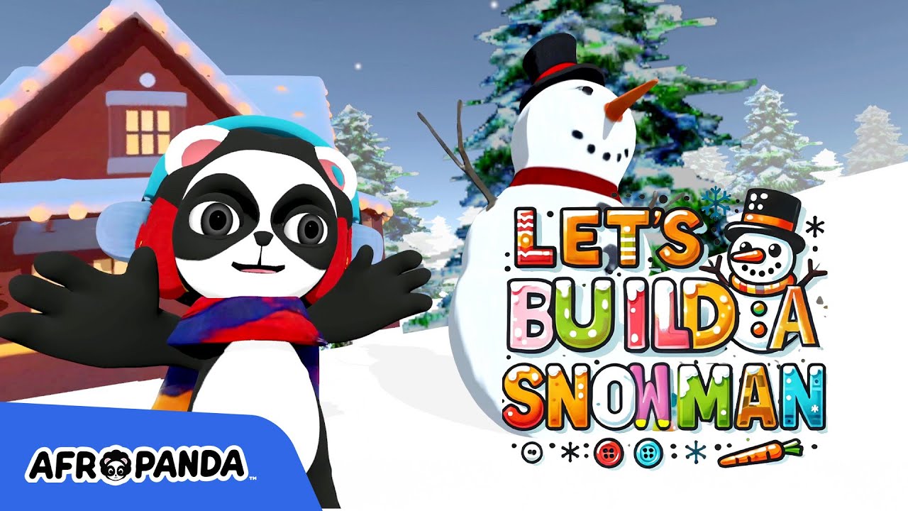 Winter Fun with Afro Panda! ️ Build a Snowman Song for Kids | Seasonal ...