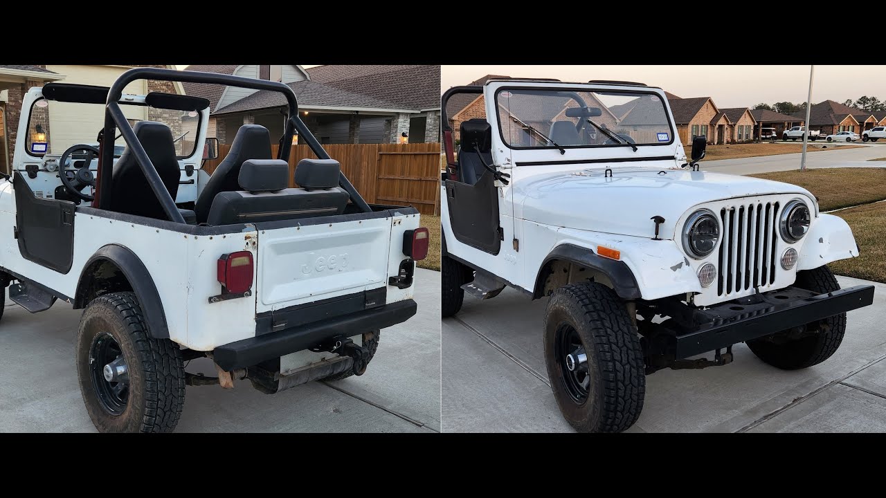 Replacing the bumpers and removing some old mods on my Jeep CJ-7! - YouTube