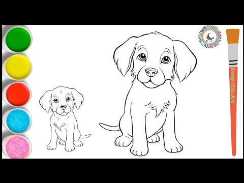 Dog drawing 🐶| How to draw dog easy step by step - YouTube