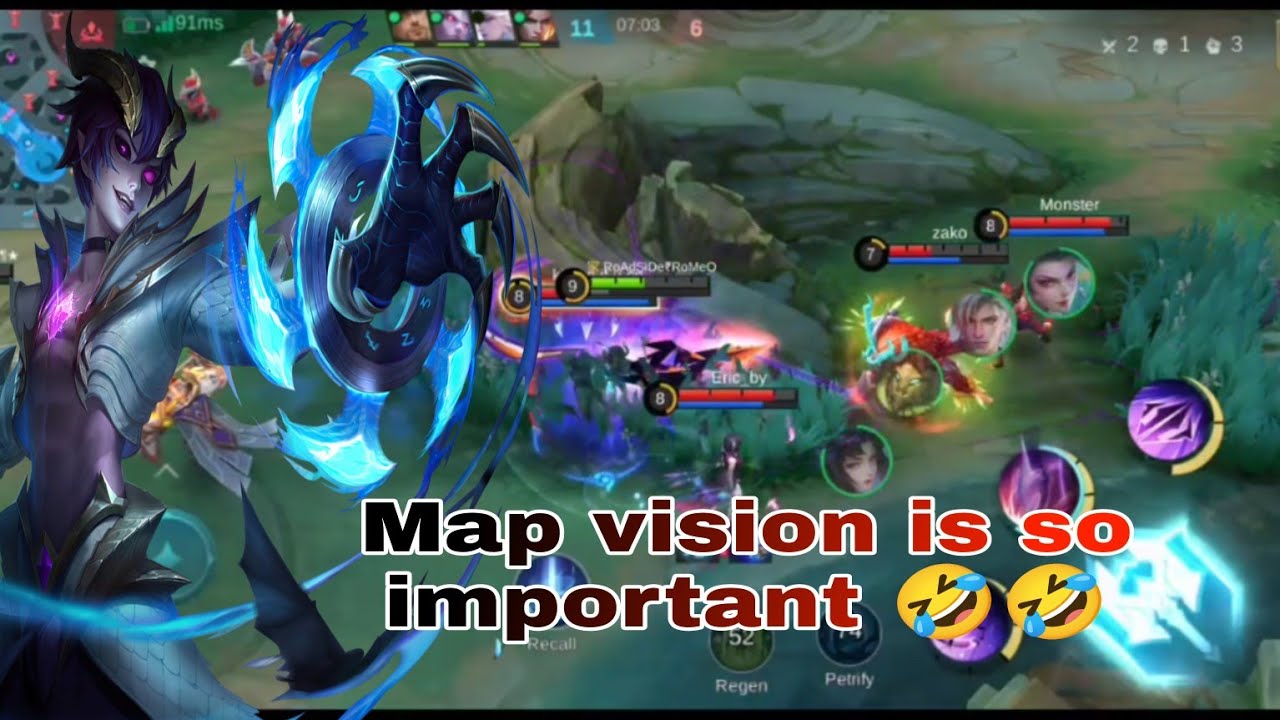 map vision change the game||Dyrroth Gameplay||#dry - YouTube