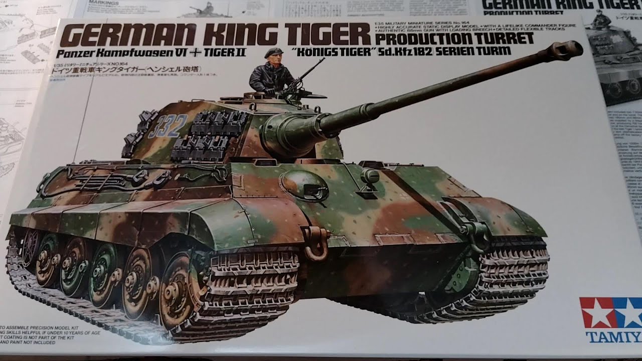 Tamiya 35164 King Tiger II Panzer VI Königstiger Tank 1/35 Scale Model ...
