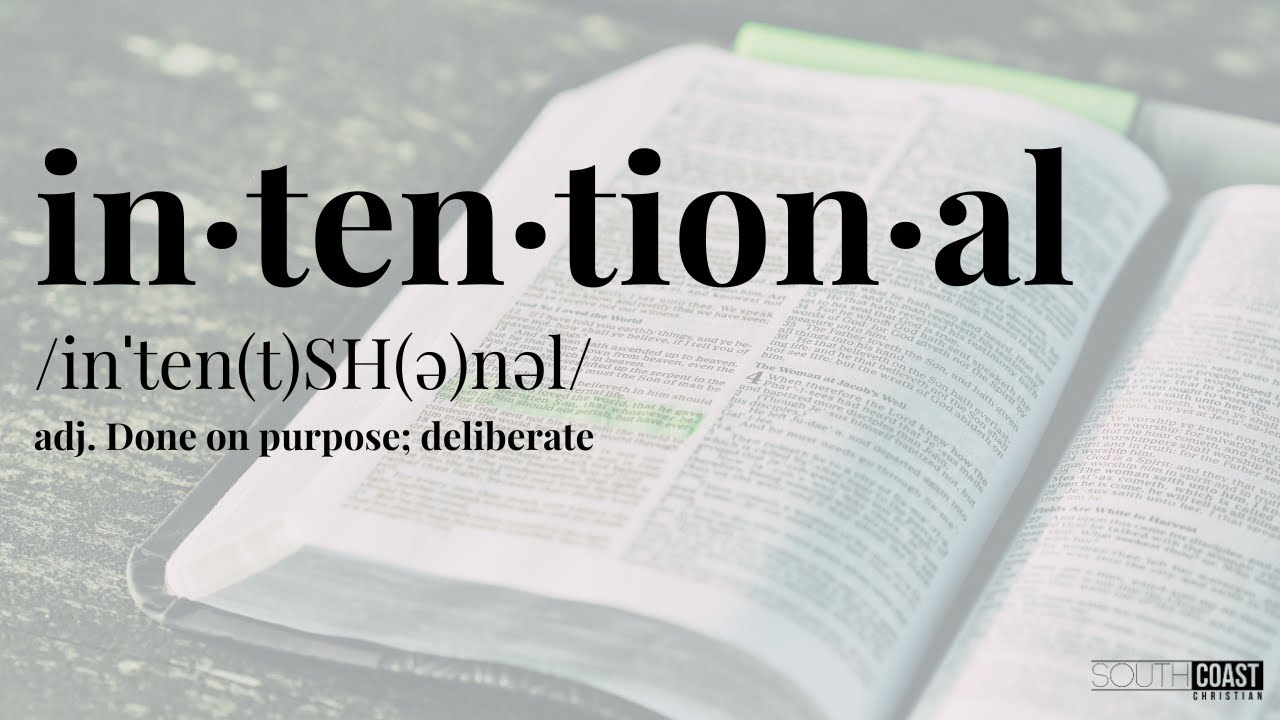 intentional | Week 1 - YouTube