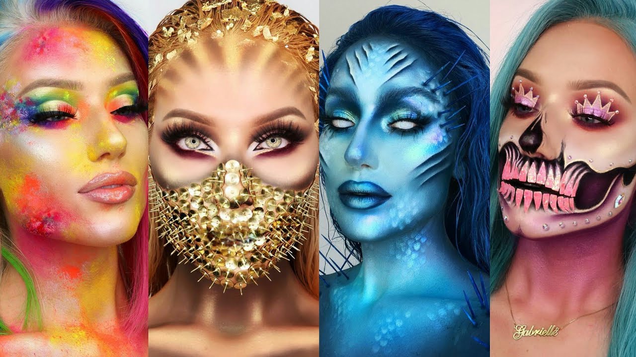 Tutorial Makeup fantasy simple compilation part 2 - YouTube