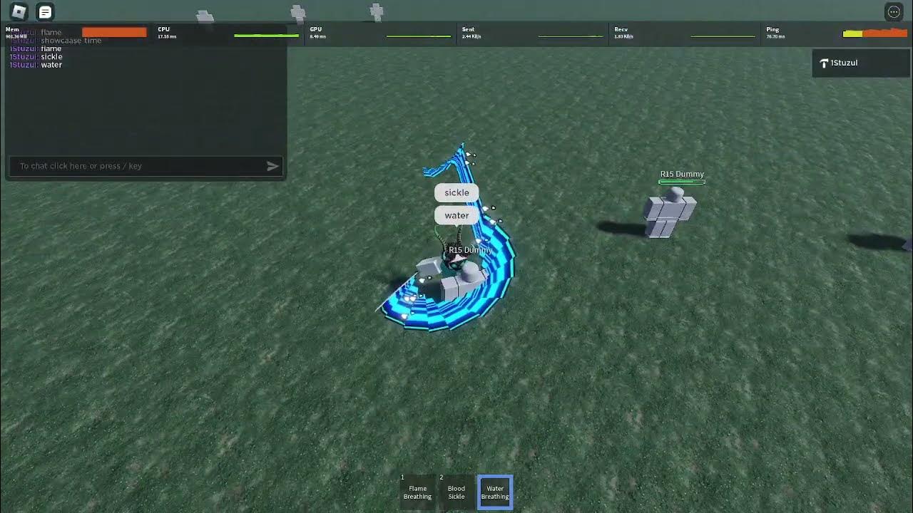 Demon Slayer Roblox Studio (Water Breathing, Flame Breathing, and Sickle Blood Demon Art) FOR ...