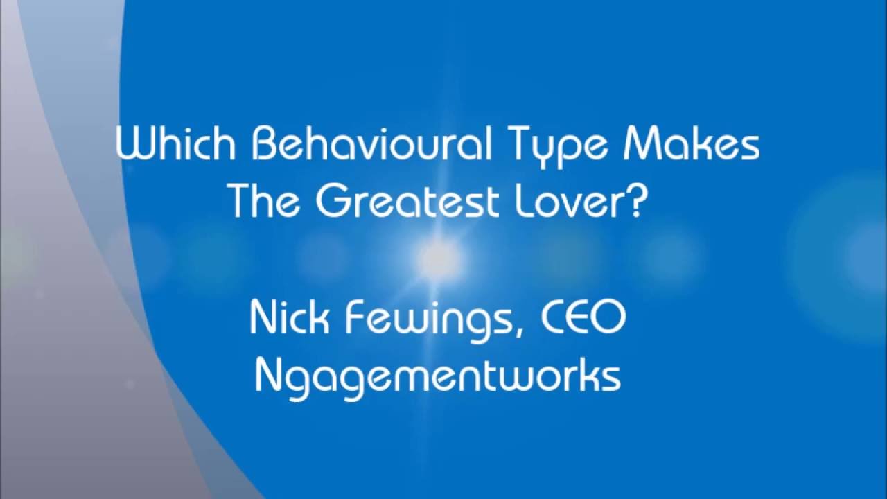 Nick Fewings Ngagementworks Greatest Lover - YouTube