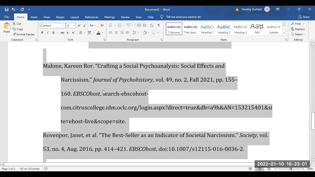 Formatting a WC page - YouTube