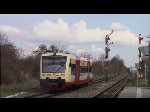 Mössingen mit BR 612 (DB) und RegioShuttle (Hohenzollerische Landesbahn)