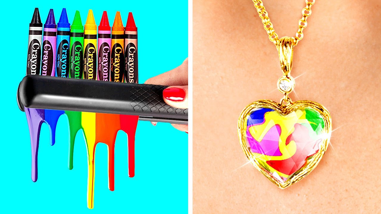 Colourful Ideas With Crayons - YouTube