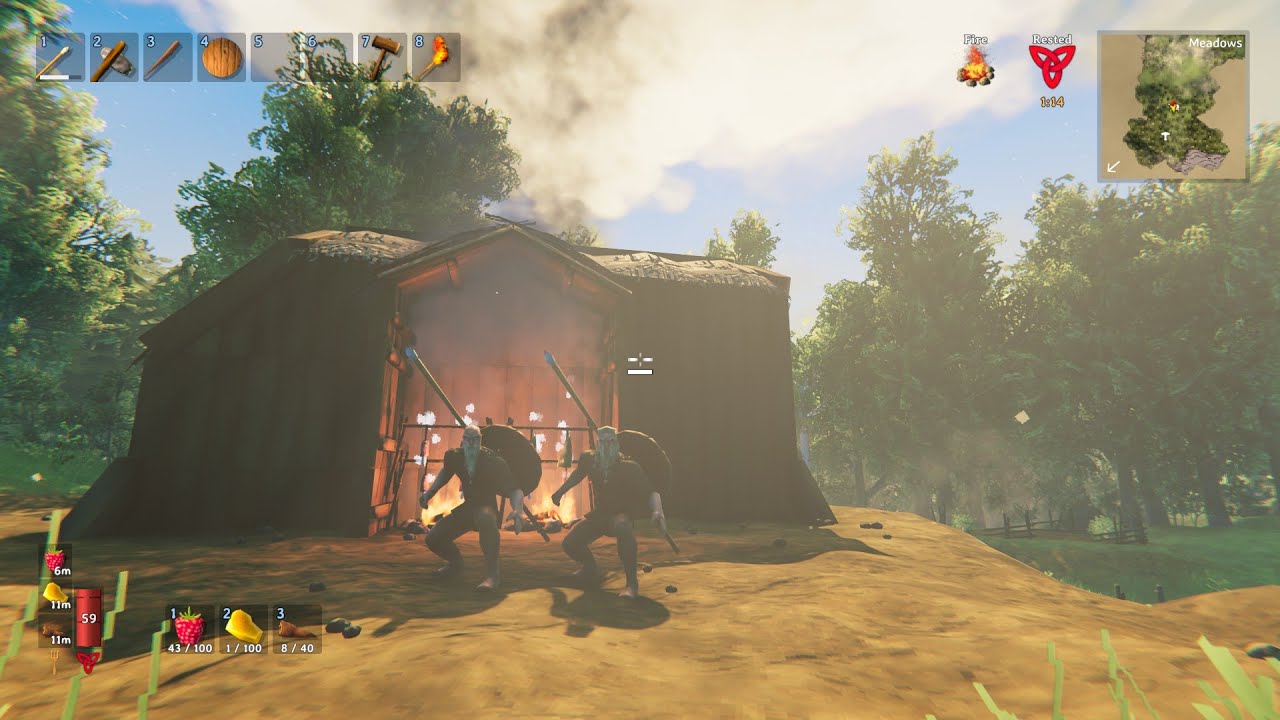 Valheim co op Ep 1 Starter Base - YouTube