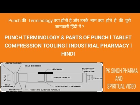 PUNCH TERMINOLOGY & PARTS OF PUNCH l TABLET COMPRESSION TOOLING l ...