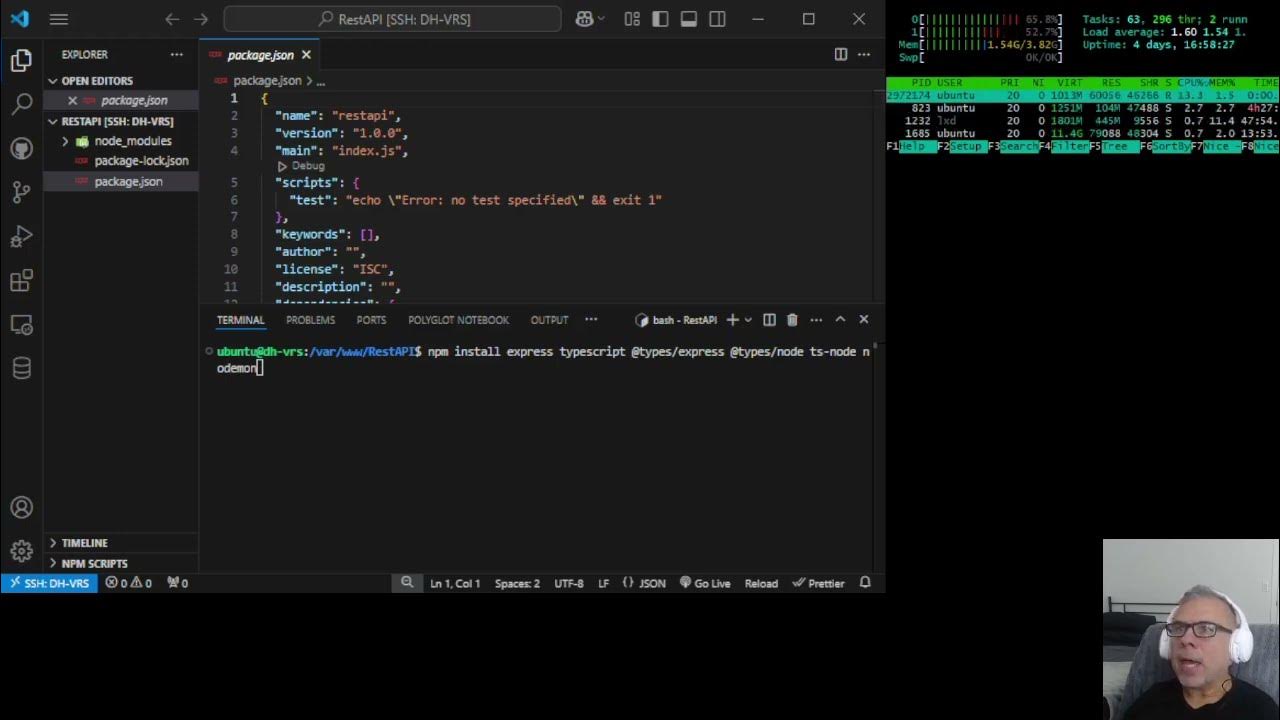 RestAPI Typescript Node express mysql - YouTube