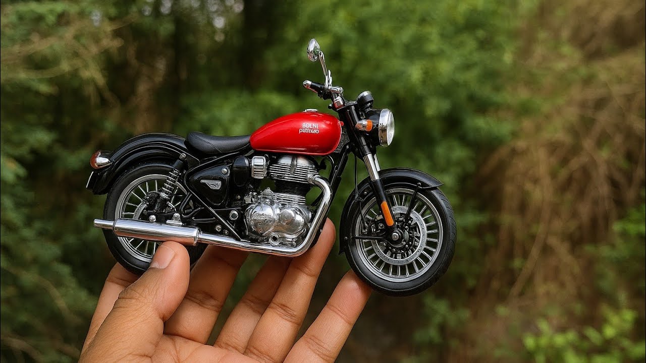 Royal Enfield Classic 350 Miniature | Bullet 350 Diecast Bike Unboxing ...