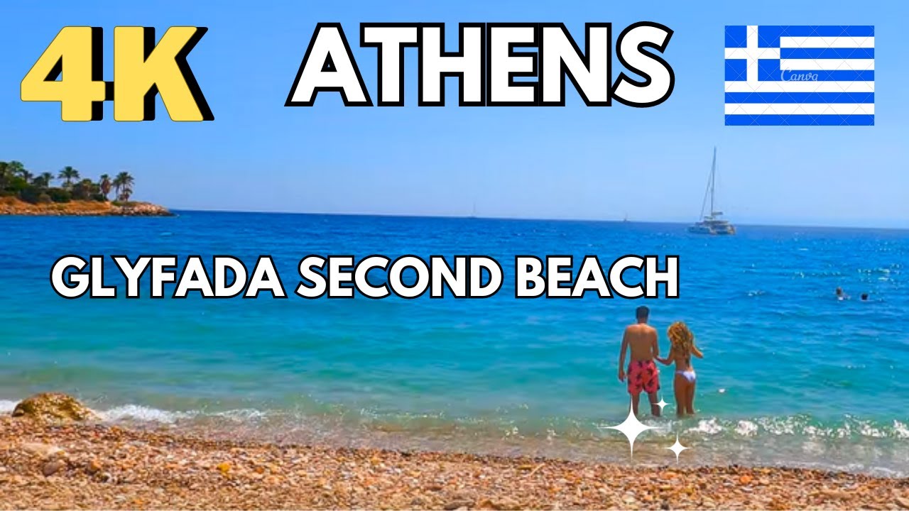 Glyfada Second Beach, Athens, Greece 🇬🇷, 4K, summer, travel, #athens # ...
