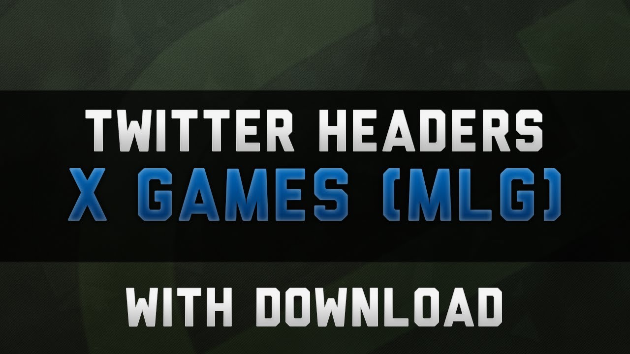 MLG X-Games (COD) - Twitter Headers (SpeedArt and Download) - YouTube