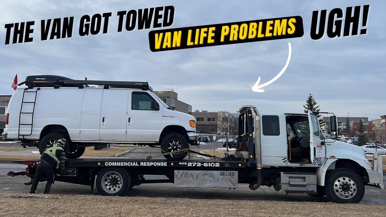 TOWED IN THE MORNING, SECURITY GUARD AT NIGHT. Yup! VAN LIFE - YouTube